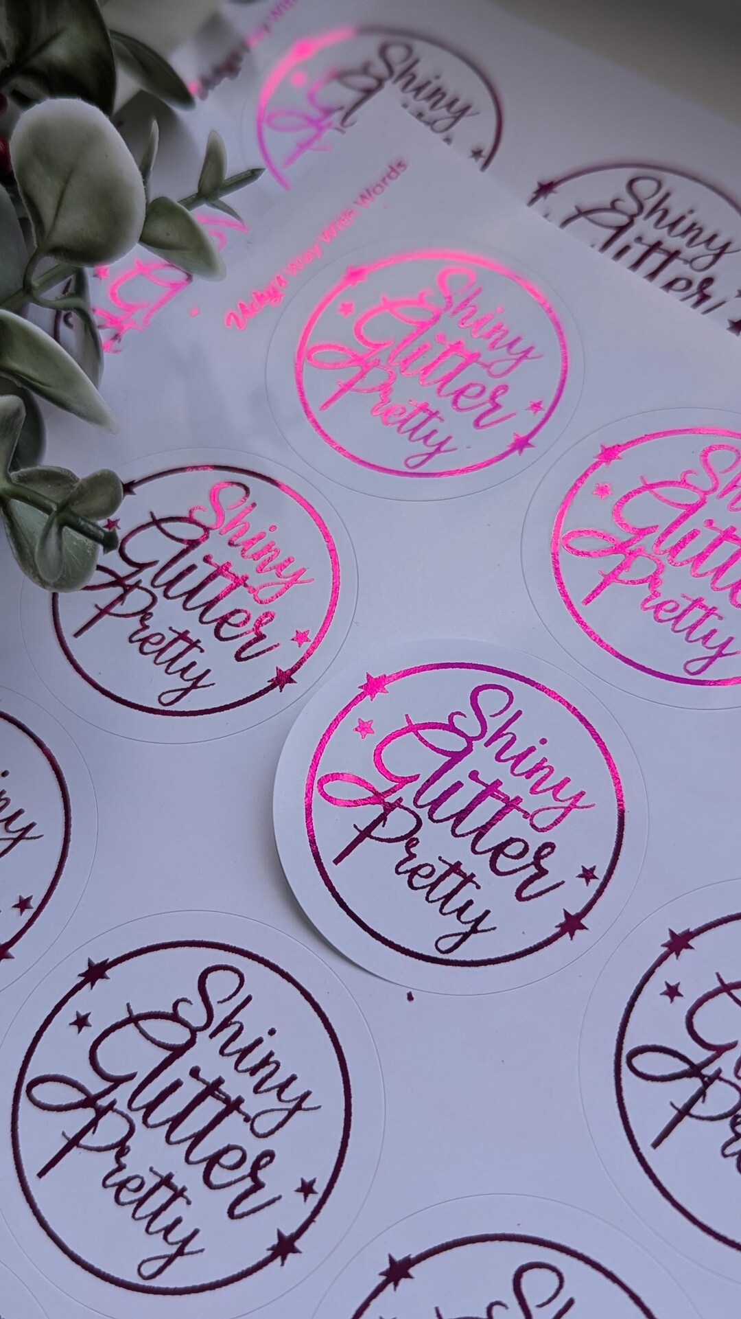 Personalised Custom Business Logo Foil Stickers Labels - Etsy