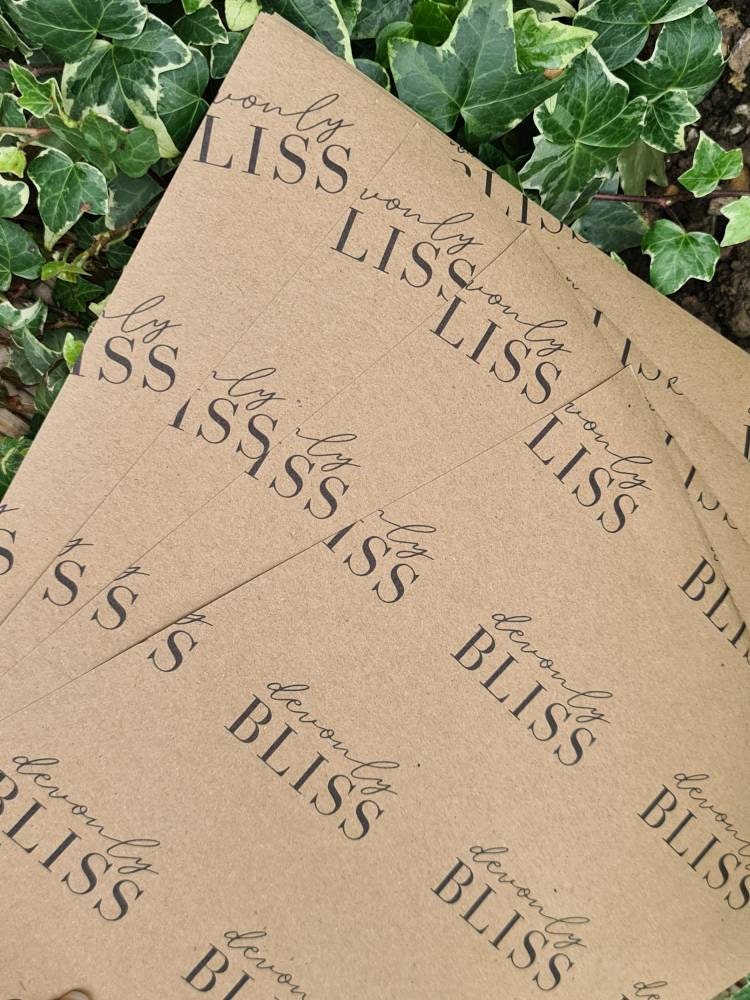 Kraft A4 Wrapping Paper Photo Prop Logo Personalised Business | Etsy UK