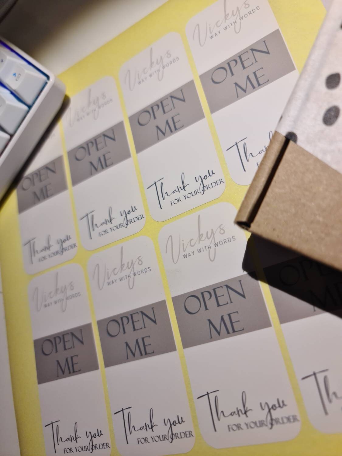 PIP Box Seal Stickers Labels Personalised Business Logo | Etsy UK