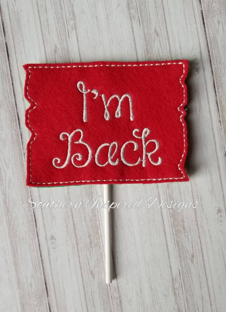 I'm Back Elf Sign Accessory Christmas | Etsy