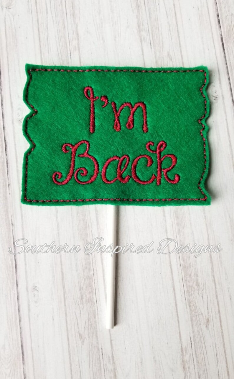 I'm Back Elf Sign Accessory Christmas | Etsy