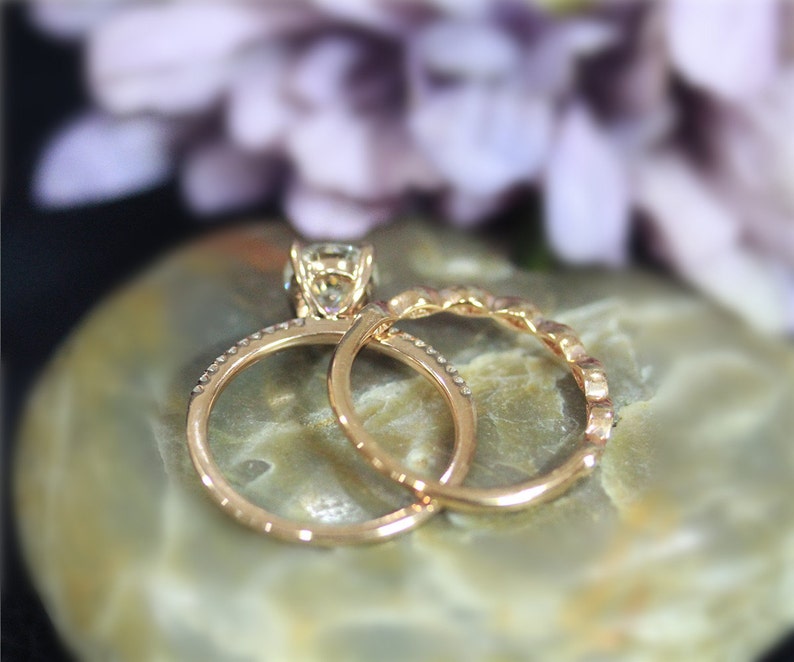 Charles and Colvard 1ct Brilliant Moissanite Engagement Ring - Etsy