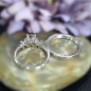 2 Rings Set! Charles & Colvard Round Forever Classic Moissanite Ring ...
