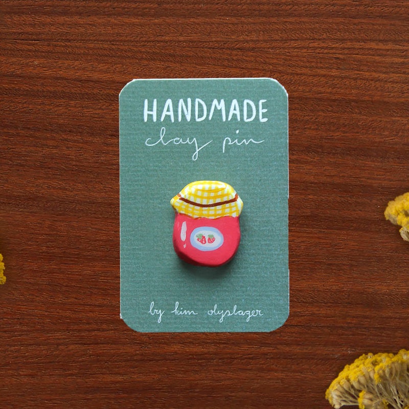 Clay Pin - Etsy