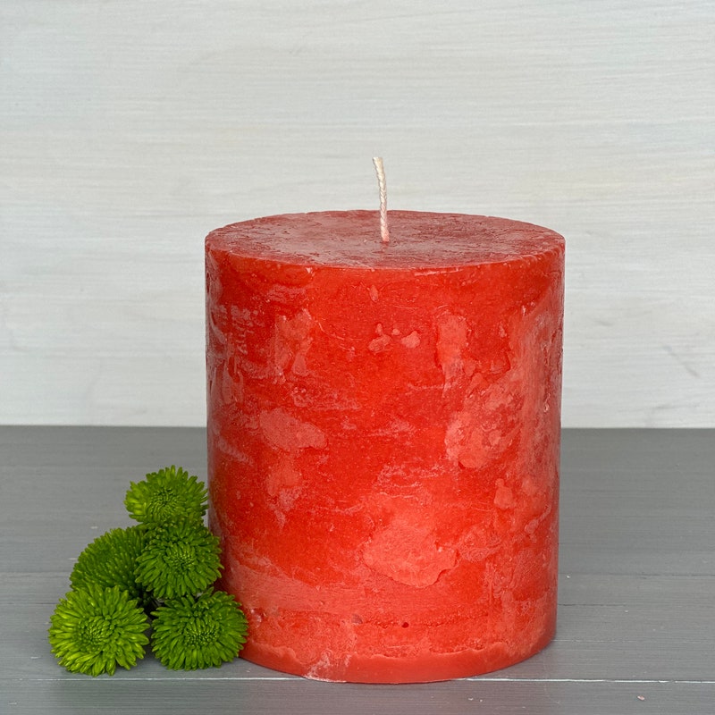 Red Candle - Etsy