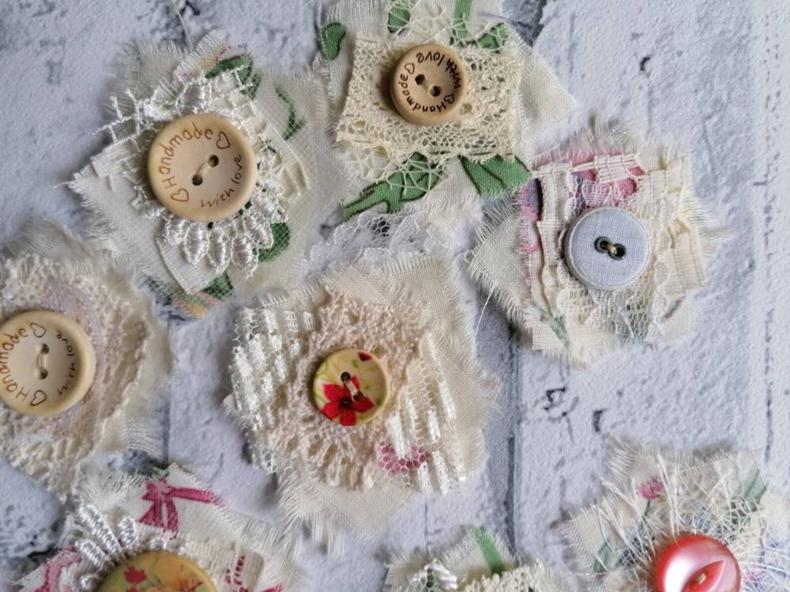 Junk Journal Clusters. Fabric Clusters Lace Trim Clusters. - Etsy