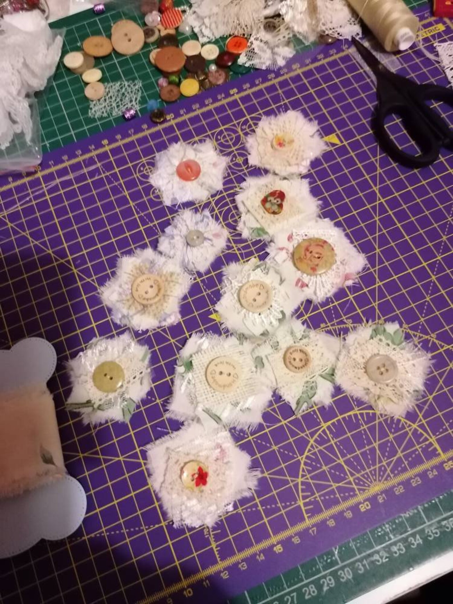 Junk Journal Clusters. Fabric Clusters Lace Trim Clusters. - Etsy