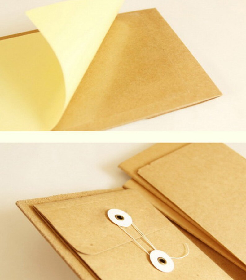 Kraft Evenlope With Sticker for Midori Traveller's Notebook Regular ...