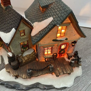 Vtg Lighted Fort Augustus Lighthouse Santas Workbench Collection ...