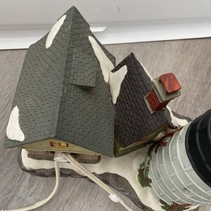 Vtg Lighted Fort Augustus Lighthouse Santas Workbench Collection ...