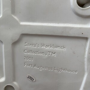 Vtg Lighted Fort Augustus Lighthouse Santas Workbench Collection ...