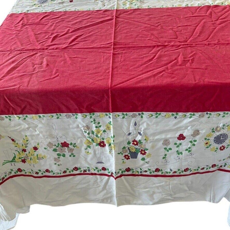 1940s Tablecloth - Etsy