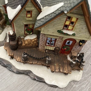 Vtg Lighted Fort Augustus Lighthouse Santas Workbench Collection ...