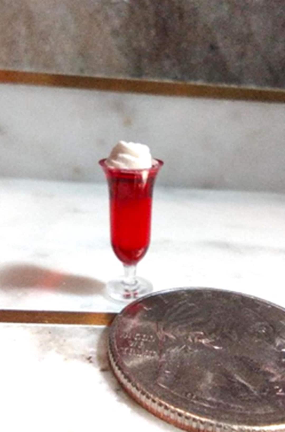 Miniature Red Jello Gelatin / 1:12 Scale Miniature Desserts / Dollhouse ...