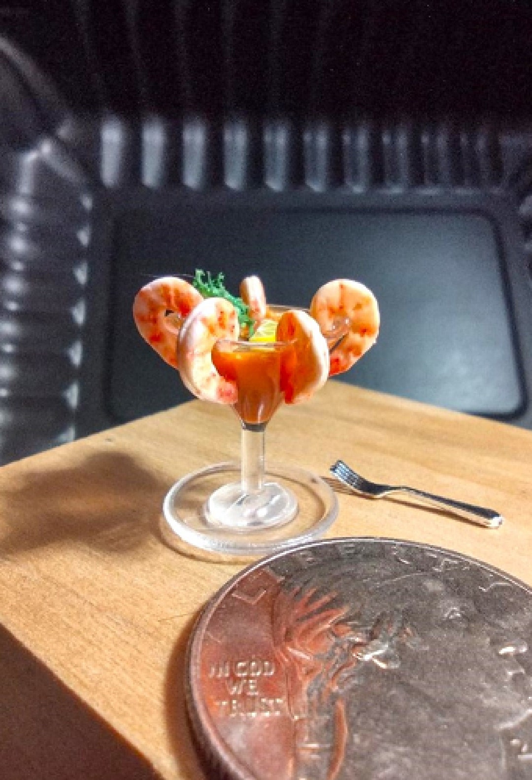 Miniature Shrimp Cocktail / 1:12 Scale / Dollhouse Miniature Food and ...