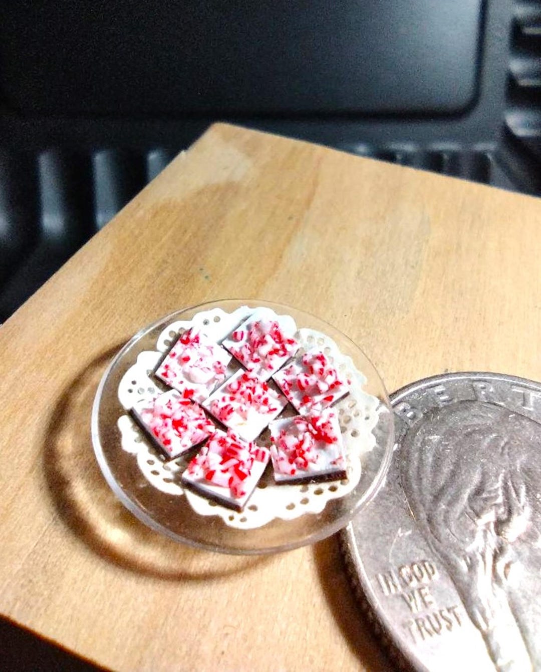 1/12 Scale Miniature Peppermint Bark for Dollhouse Christmas ...