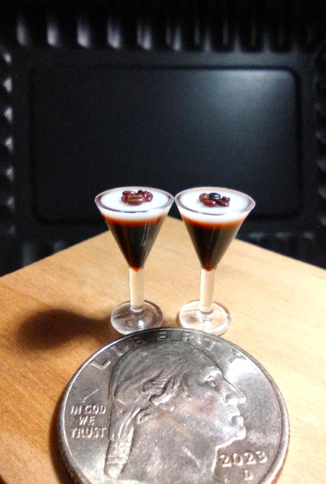 Miniature Espresso Martini Cocktails / Set of 2 / Miniature Cocktails ...