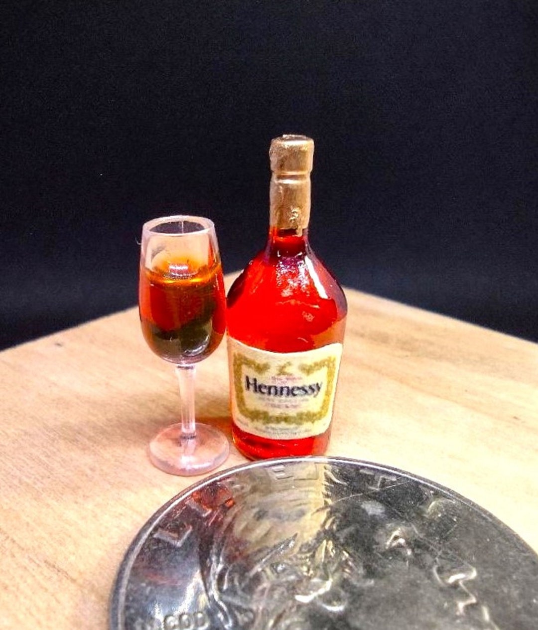1:12 Scale Miniature Cognac Set for Dollhouse / Miniature Cocktails - Etsy