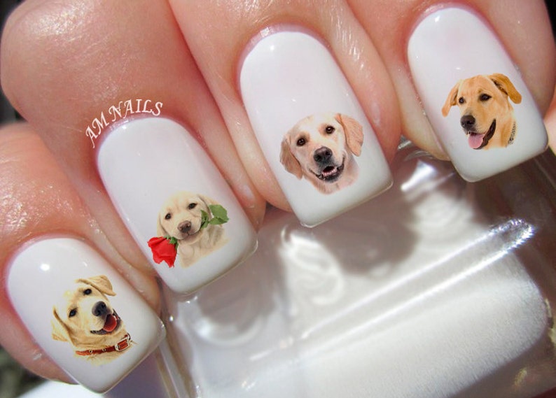 54 Labrador Retriever Nail Decals - A1291 - Etsy