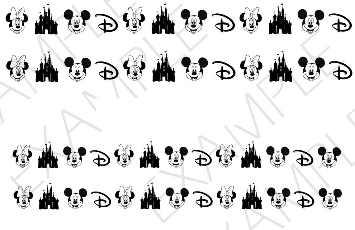 Disney Nail Decals Set of 50 A1211 - Etsy