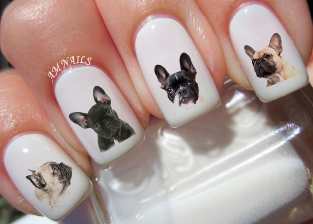 54 French Bulldog Nail Decals - A1294 - Etsy
