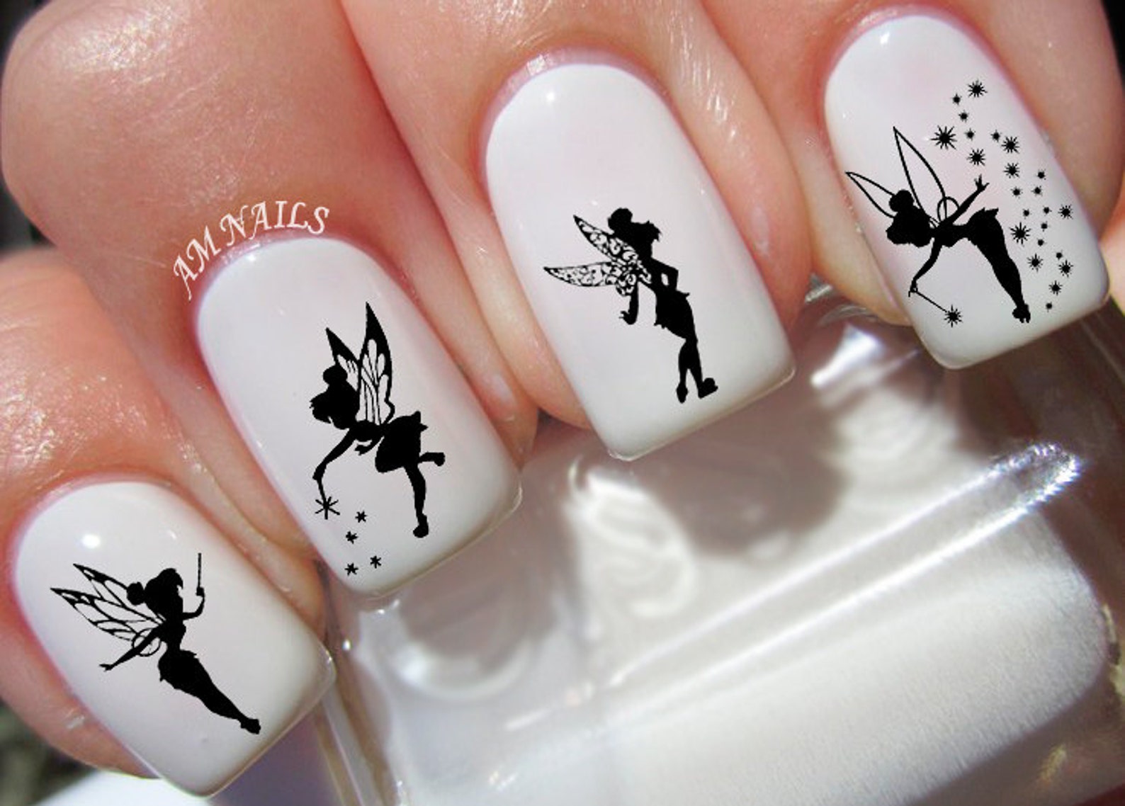 40 Tinkerbell Fairy Nail Decals A1216 - Etsy