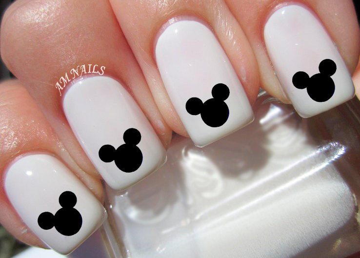 36 Mickey Mouse Ears Nail Decals A1213 - Etsy