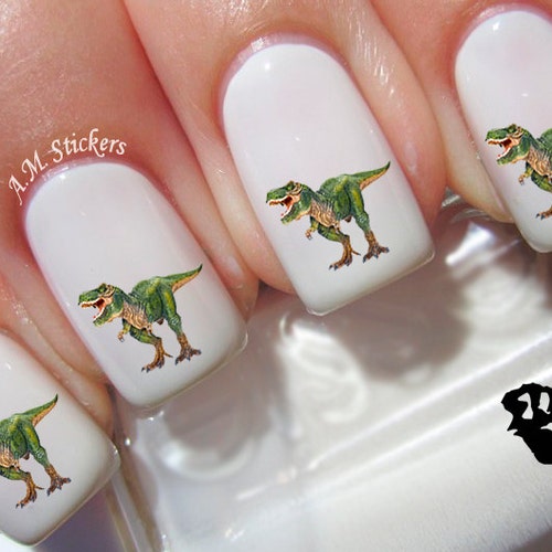 T-rex Nail Decals - Etsy