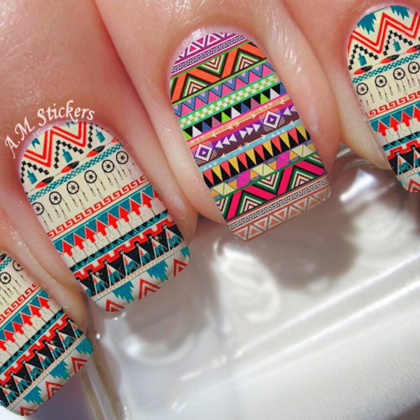 Aztec Nails - Etsy