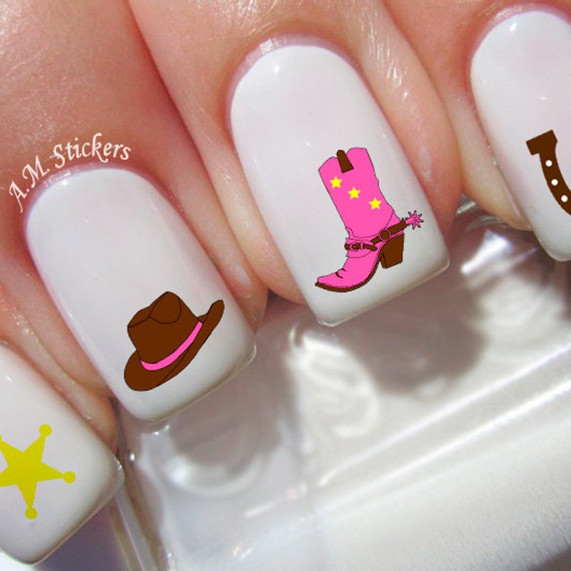 Cowgirl Nails Pink - Etsy