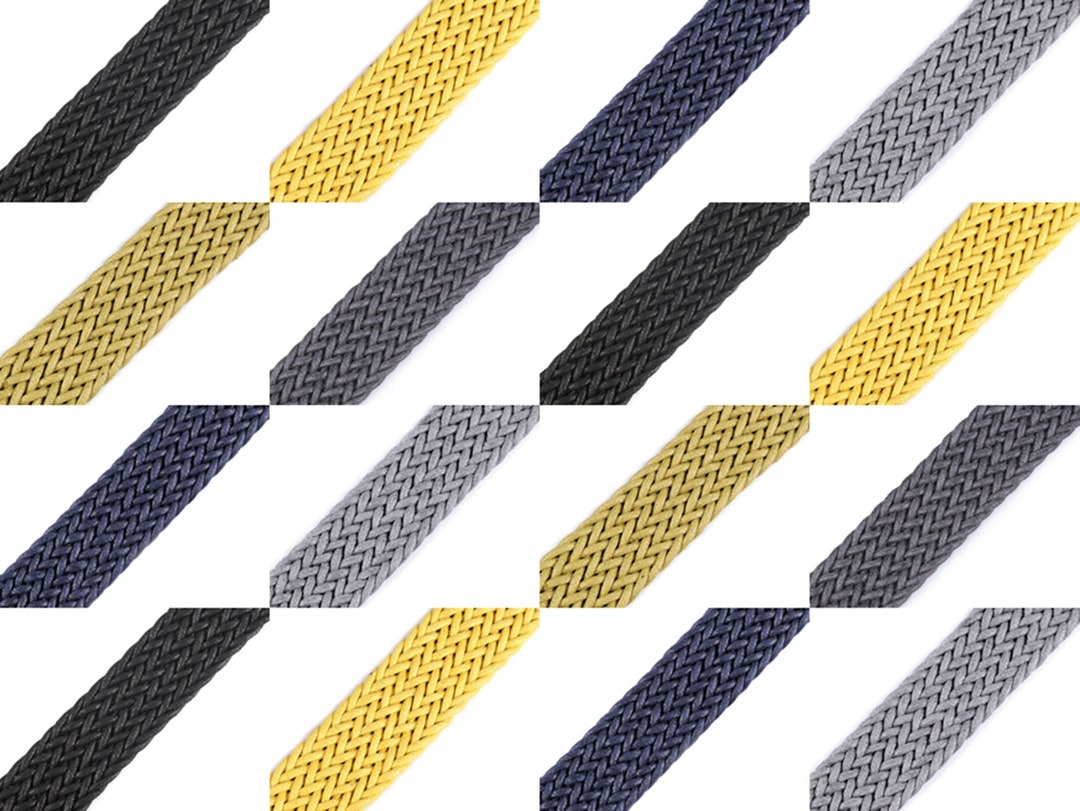 1 M Bag Strap Braided Webbing Cotton Blend 30 Mm Various Colours - Etsy