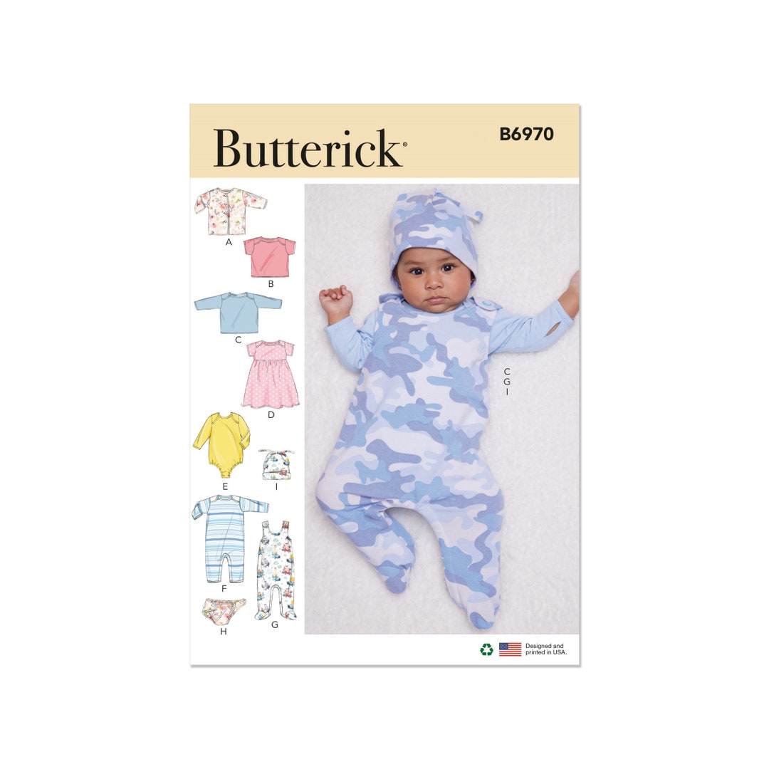 Butterick Sewing Pattern - B6970 - Combination Baby - Jacket, Dungarees ...