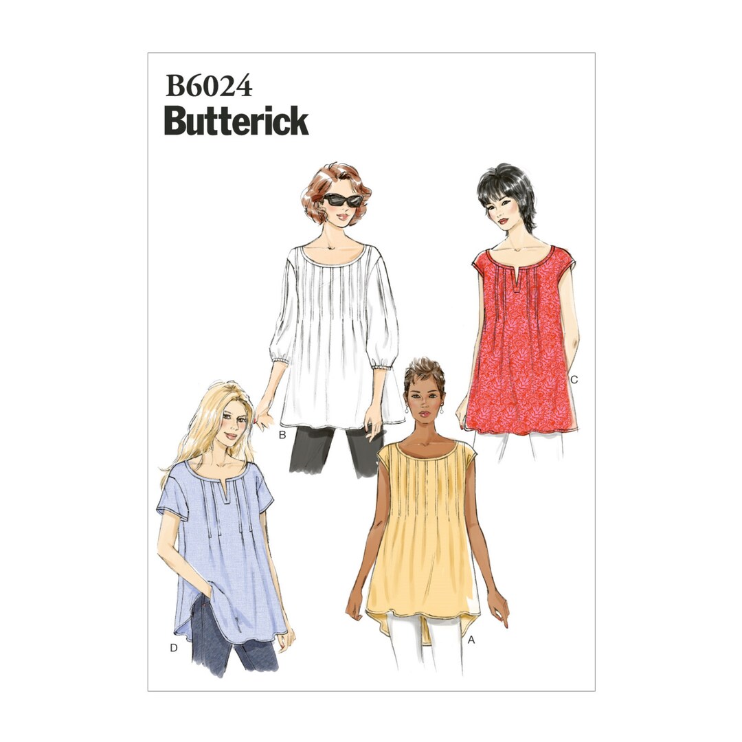 Butterick Pattern B6024 Simple Women's Summer Shirt - Etsy