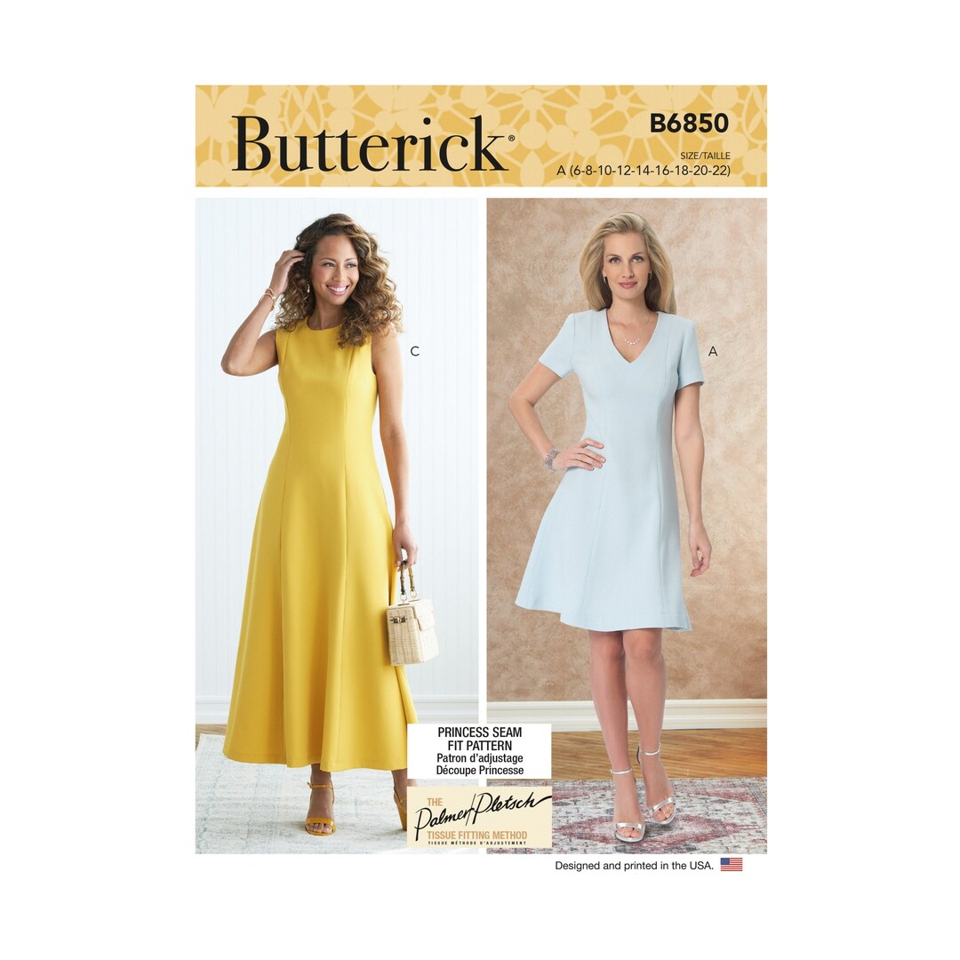 Butterick Sewing Pattern B6850 Simple Dress, Summer Dress - Etsy