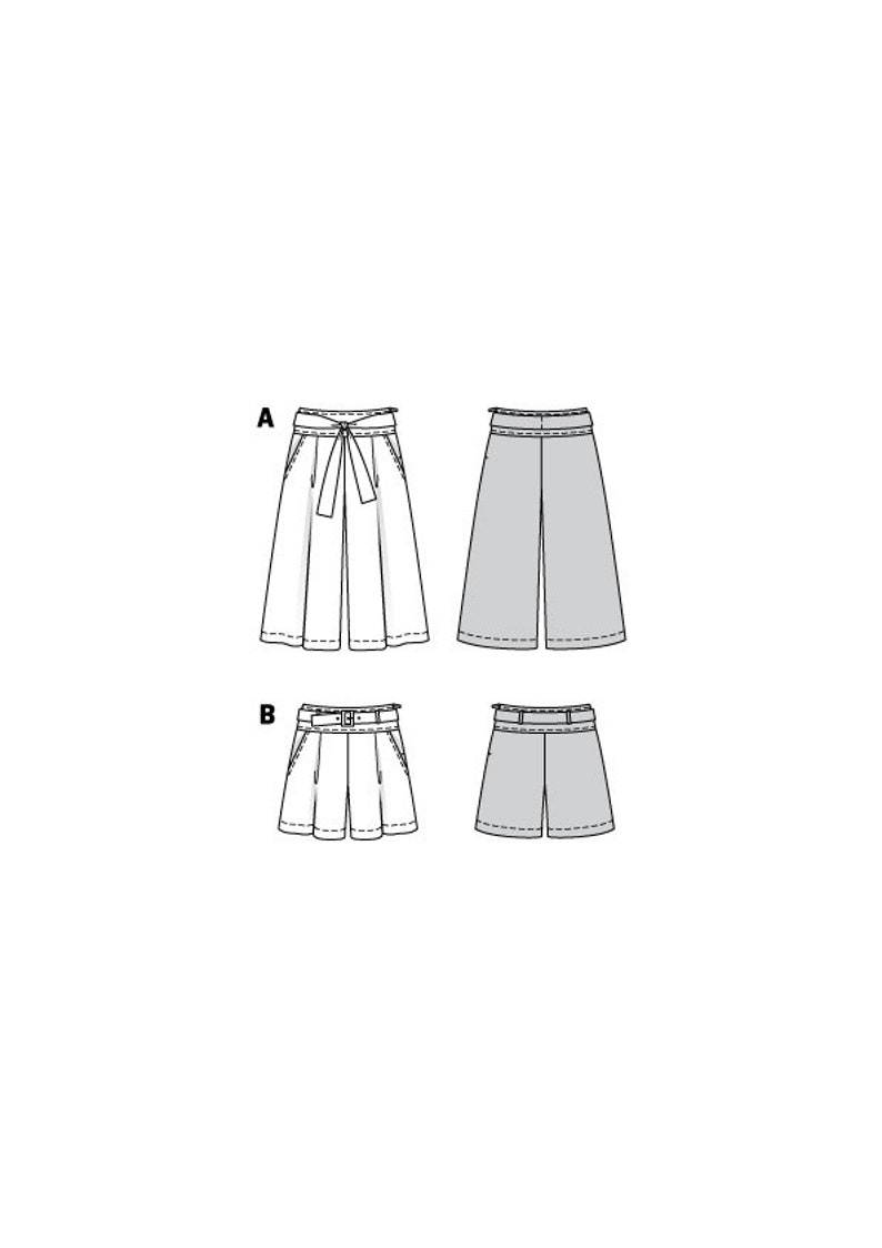 Burda Style Sewing Pattern Pants Culotte and Short - Etsy