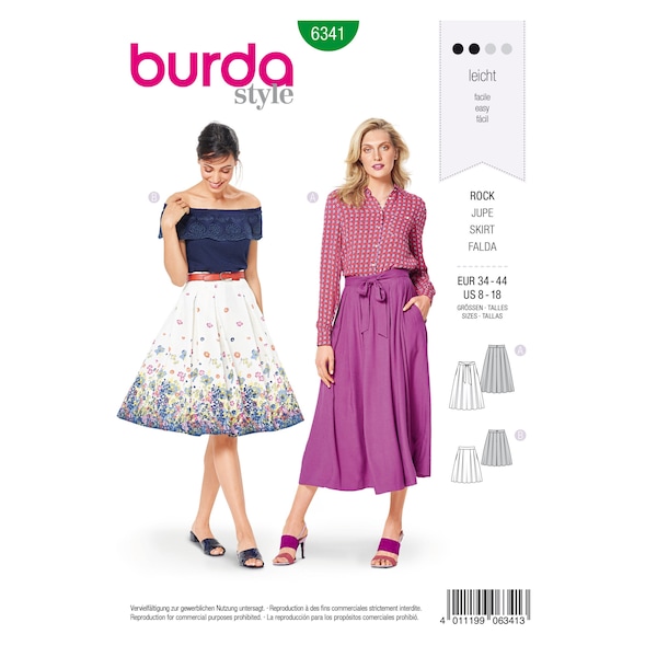 Burda Skirt - Etsy