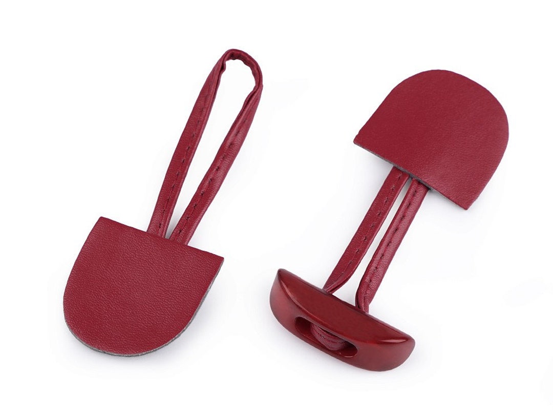 1 Set Toggle Fastener, Toggle Button, Imitation Horn, Light Burgundy, Wine Red - Etsy