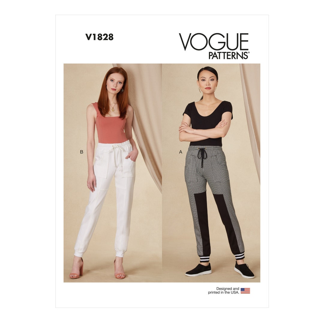 Vogue Pattern V1828 Pants Sweatpants Sports Pants Casual Pants - Etsy