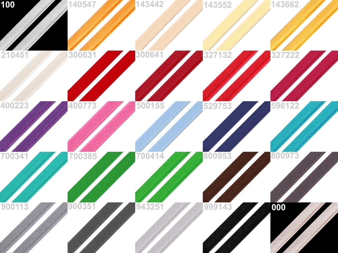 Piping Ribbon 0.58eur/meter, 5 M Cotton Piping Ribbon, 12 Mm Wide ...
