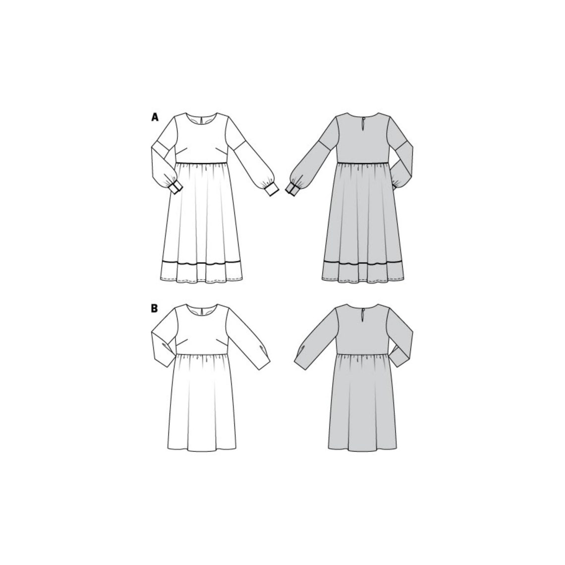 Burda Style Sewing Pattern No. 5948 - Dress - Round Neckline - Two ...