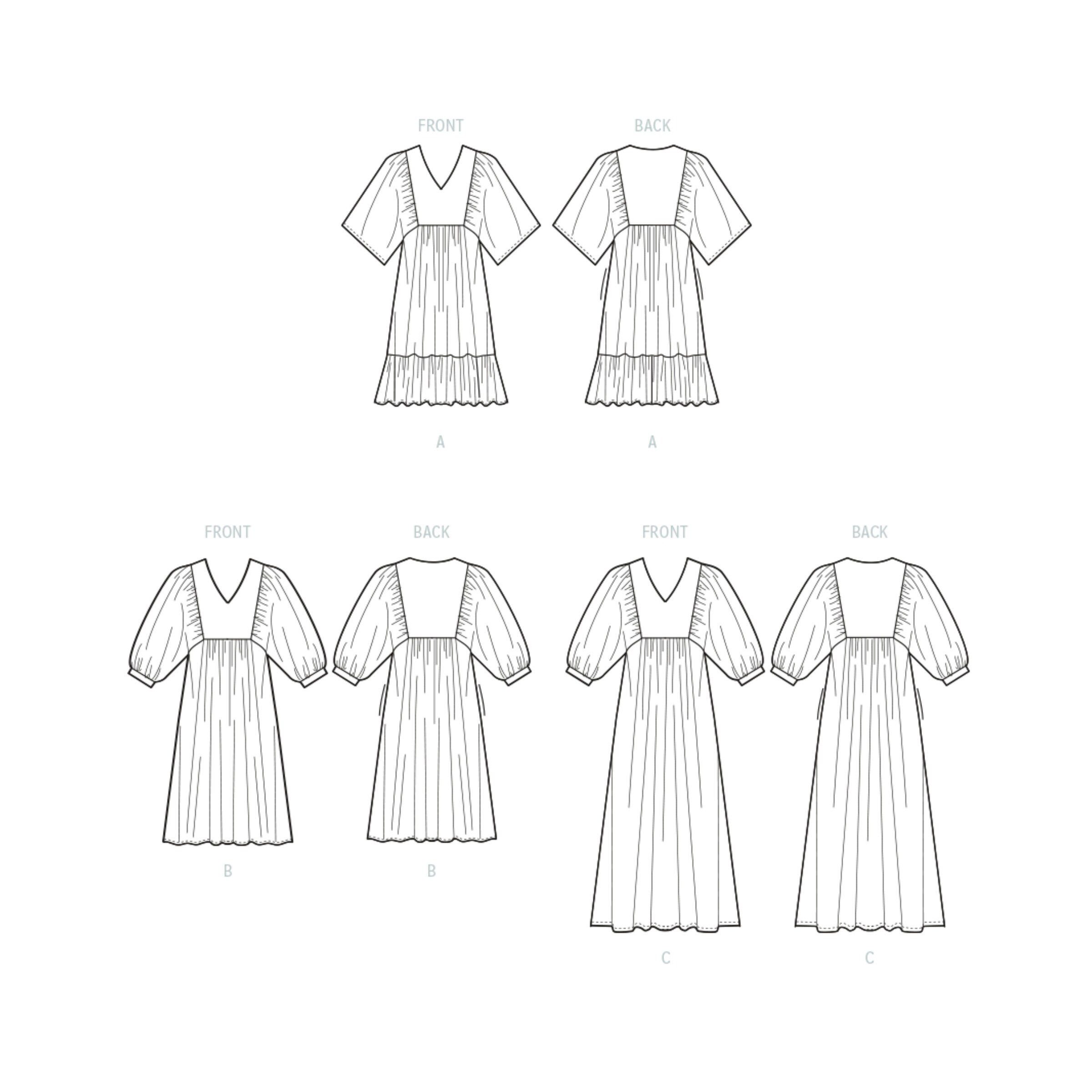 Mccall's Sewing Pattern M8312 - Wide Smock Dress - Etsy