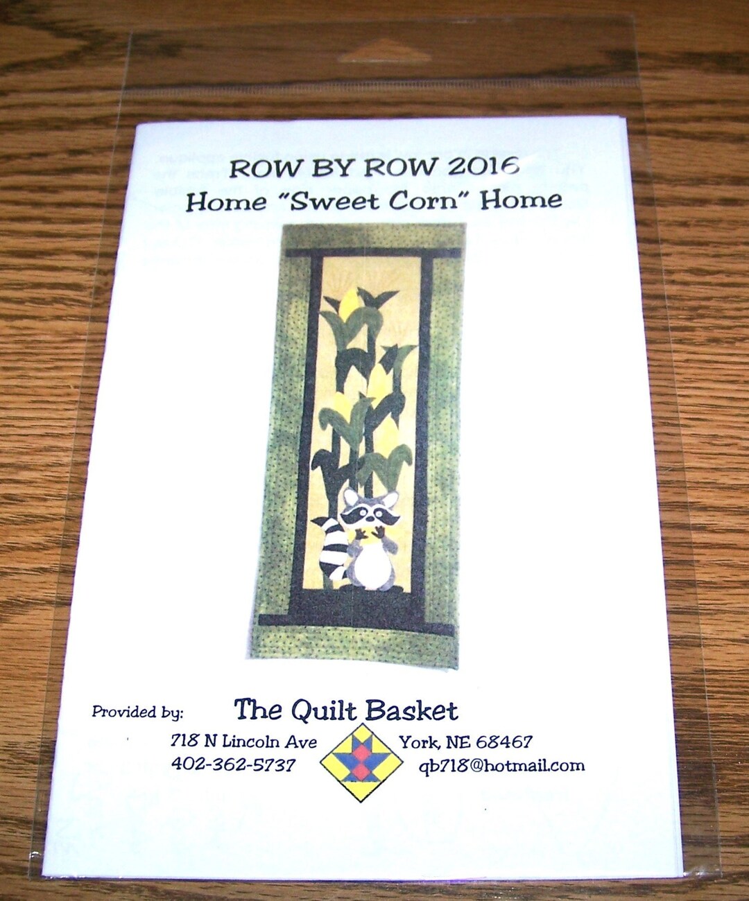 The Quilt Basket, Row by Row 2016, Home "sweet Corn" Home Wallhanging ...