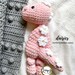 READY TO SHIP Crochet Dinosaur Lovey Snuggler With Flower Spikes ...