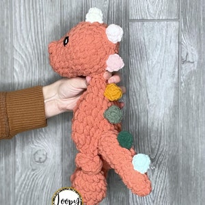 Create Your Own - Crochet Mini Dinosaur Lovey Snuggler - Stuffed Animal ...