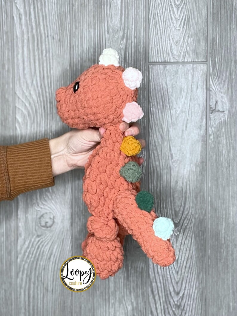 Crochet Mini Dinosaur Lovey Snuggler | Create Your Own - Etsy