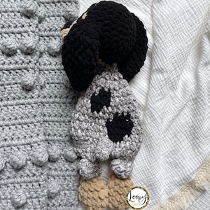 Crochet Bluetick Coonhound Puppy Dog Lovey Snuggler - Stuffed Animal ...