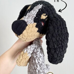 Crochet Bluetick Coonhound Puppy Dog Lovey Snuggler - Stuffed Animal ...
