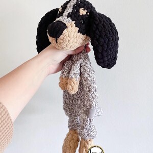 Crochet Bluetick Coonhound Puppy Dog Lovey Snuggler - Stuffed Animal ...