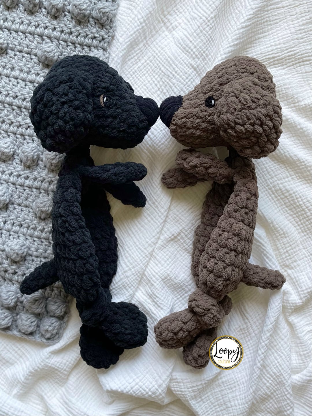 Crochet Labrador Retriever Puppy Dog Lovey: Plush Snuggler - Etsy