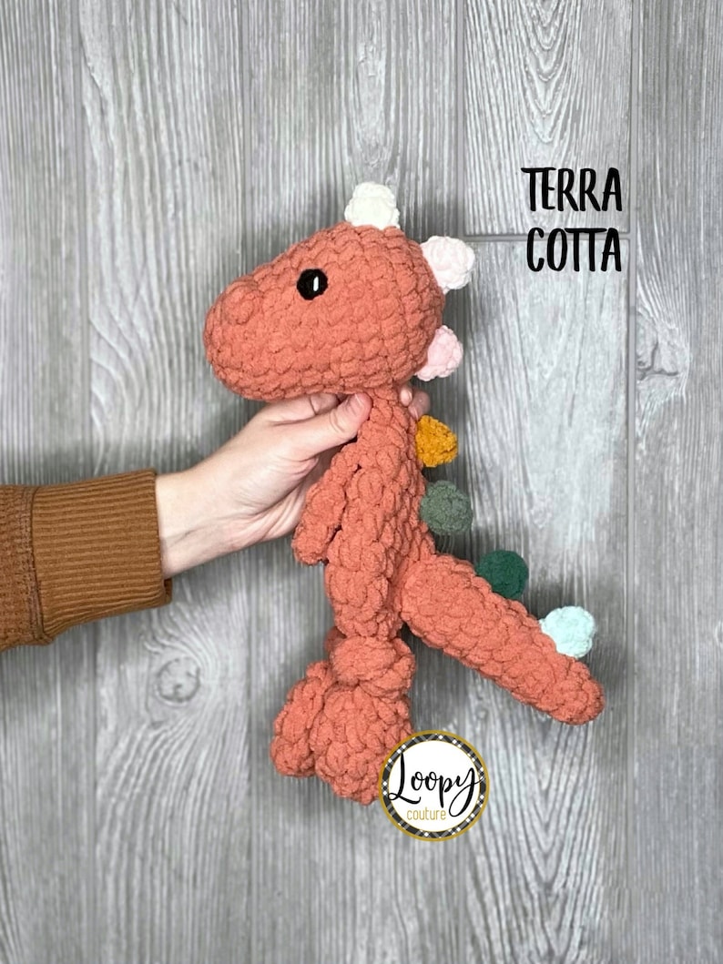 Crochet Mini Dinosaur Lovey Snuggler | Create Your Own - Etsy